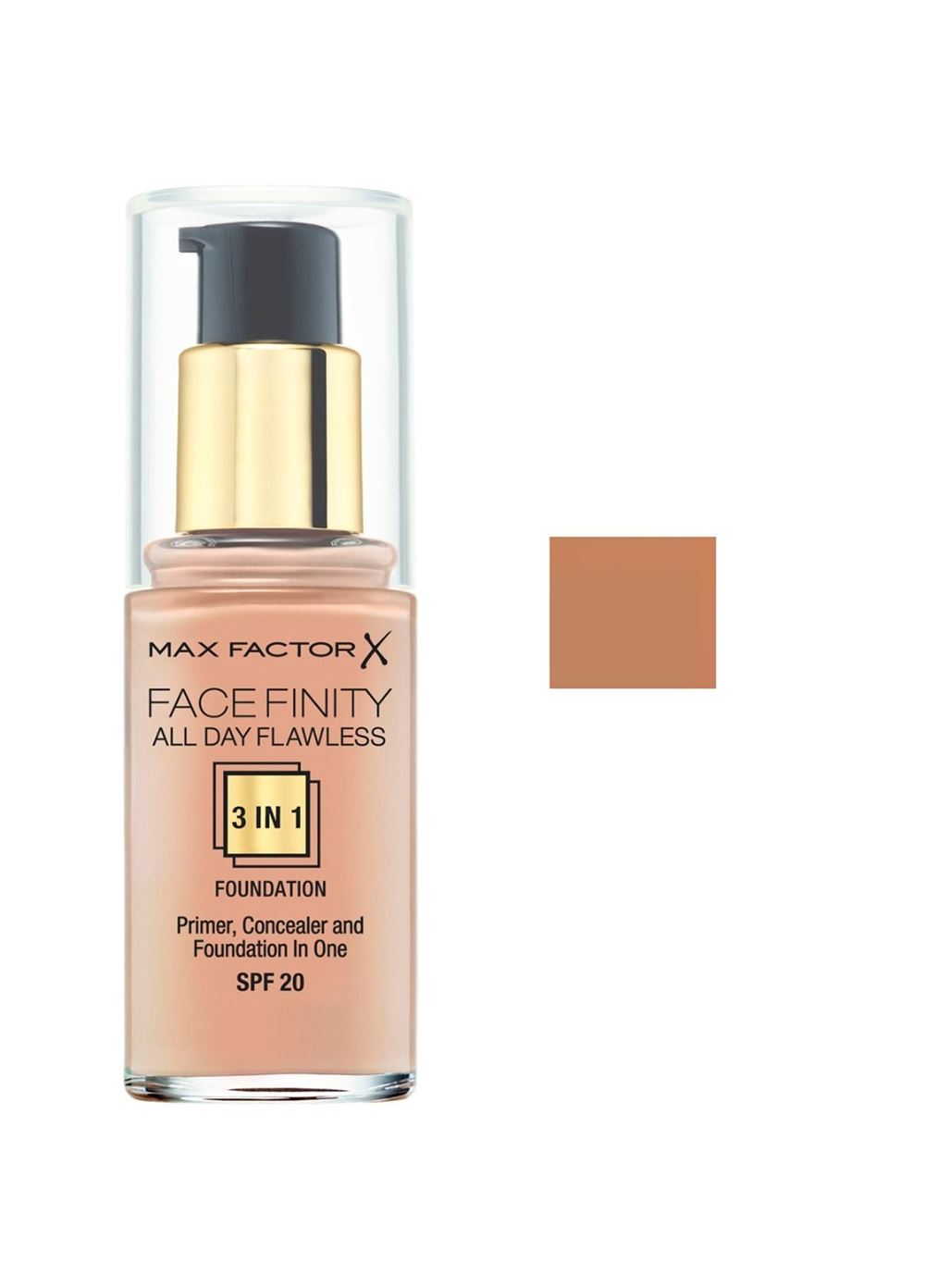Max Factor Facefinity 3 in 1 SPF20 Makeup 85 Caramel 1