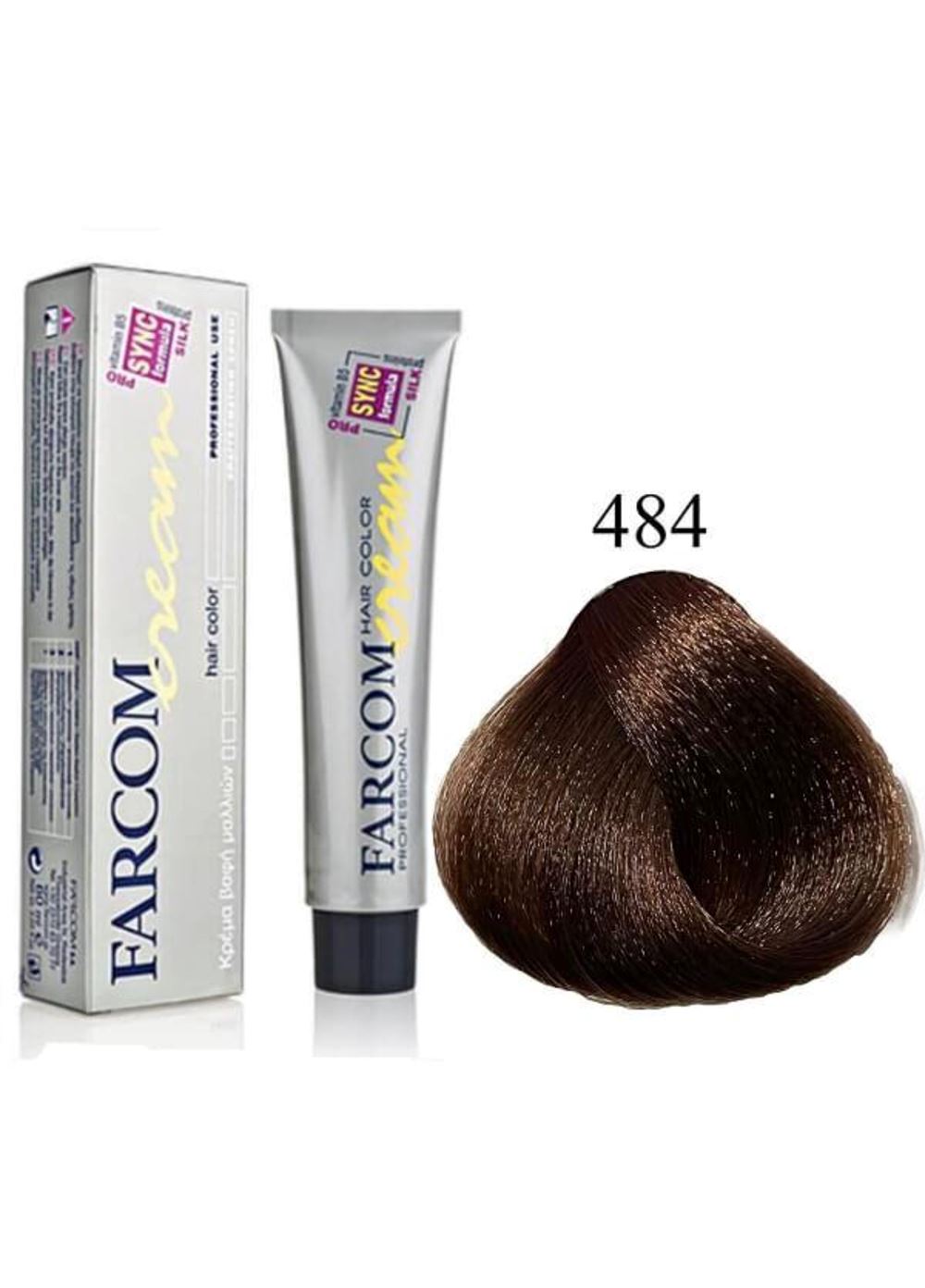 FARCOM ΒΑΦΗ ΝΟ 484 ΚΑΣΤΑΝΟ ΜΑΡΟΝ 60ML | brandsGalaxy