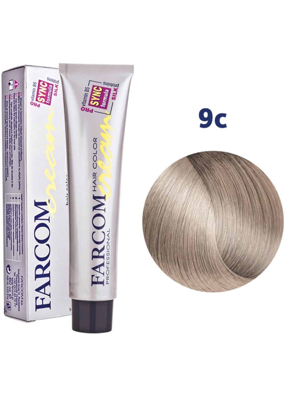 ΒΑΦΗ FARCOM PROFESSIONAL 60ML ΑΣΗΜΙ Ν9C | brandsGalaxy